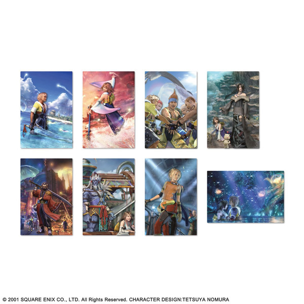 Final Fantasy X Clear Visual Art Card Set of 8 - - PNP Games Online Store