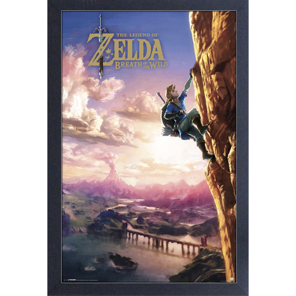 LOZ Breath of the Wild Link's Climb 11"X17" Framed Print [Pyramid ...