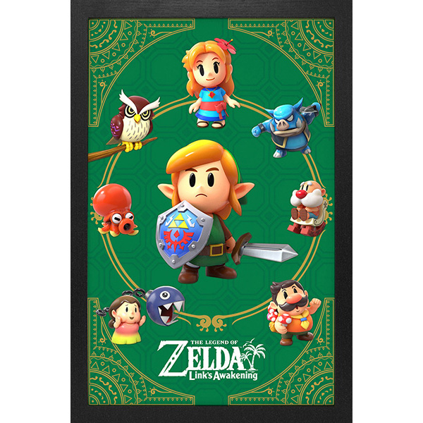 LOZ Link's Awakening Characters 11"X17" Framed Print [Pyramid America ...