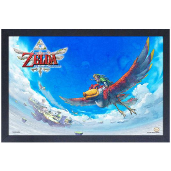 LOZ Skyward Sword Crimson Loftwing&Link V2 11"X17"Framed Print[Pyramid ...