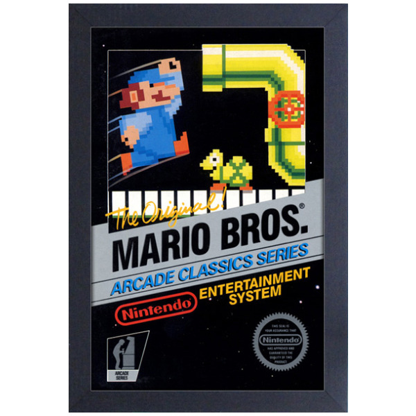 Original Mario Bros Arcade Classics Game Cover Art 11"X17"Framed Print ...