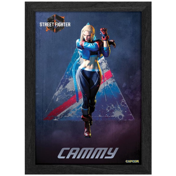 Pixel Frames Plax Street Fighter 6: Cammy 10" X 12" Lenticular 3D Art - - PNP Games Online Store