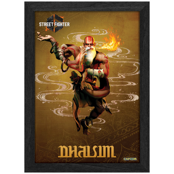 Pixel Frames Plax Street Fighter 6: Dhalsim 10" X 12" Lenticular 3D Art ...