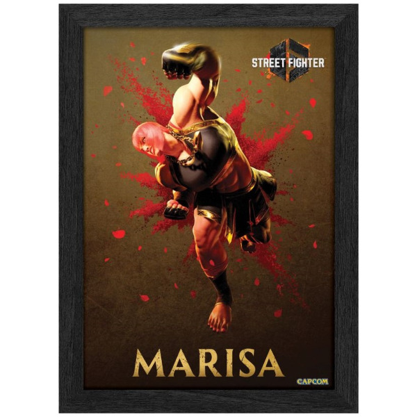 Pixel Frames Plax Street Fighter 6: Marisa 10" X 12" Lenticular 3D Art ...