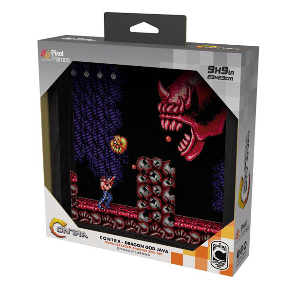 Contra Drago God Java NES 9"X 9" Pixel Frame 3D Pixel Box Art - - PNP ...