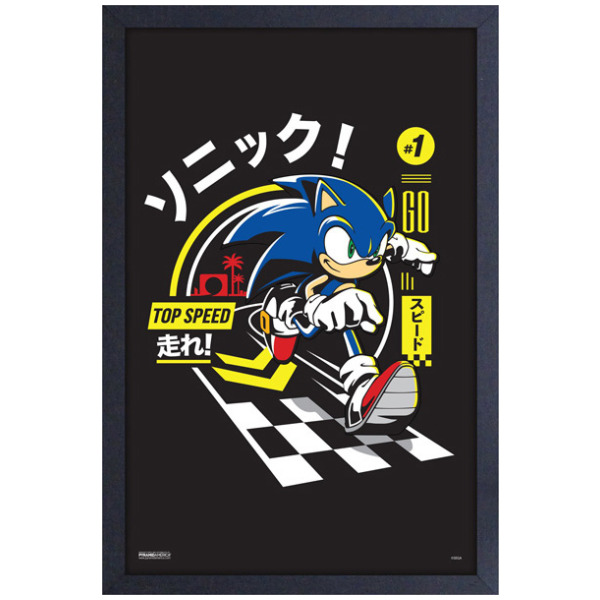 Sonic the Hedgehog Top Speed 11" X 17" Framed Print [Pyramid America ...