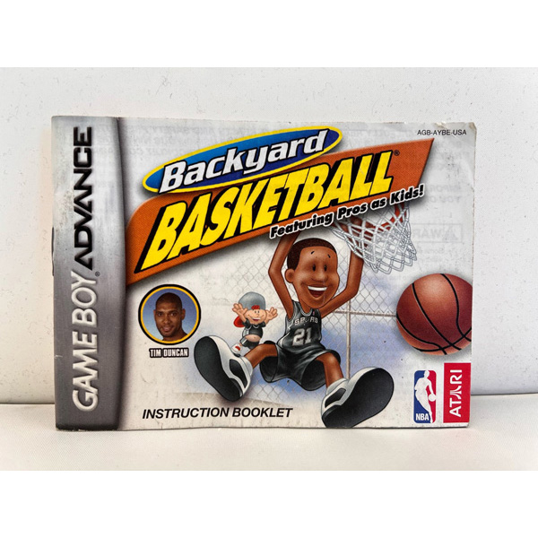 Backyard Basketball Manual - - PNP Games Online Store