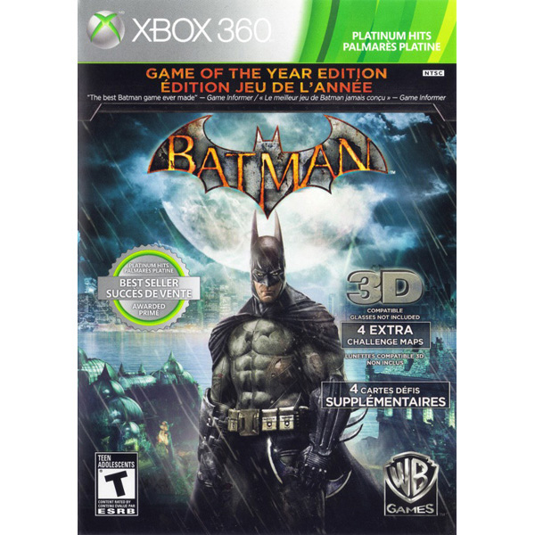 Batman: Arkham Asylum Game of the Year Edition - Xbox 360 - - PNP Games ...