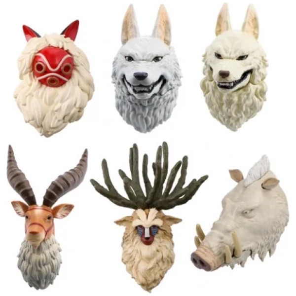 Princess Mononoke - 3D Character Face Magnet Blind Box (Box of 6 ...