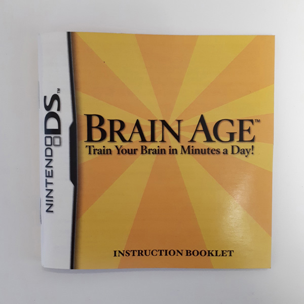 Brain Age Manual - - PNP Games Online Store