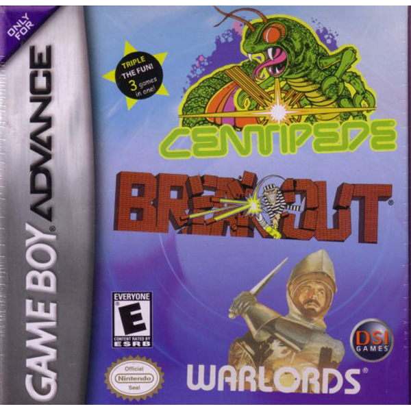 Breakout / Centipede / Warlord - Game Boy Advance - Used - - PNP Games ...