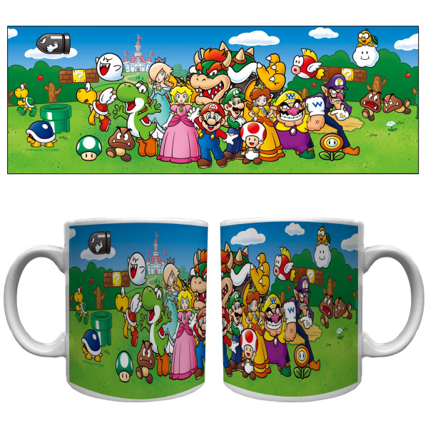 Super Mario Characters Ceramic Mug 20 Oz - - PNP Games Online Store