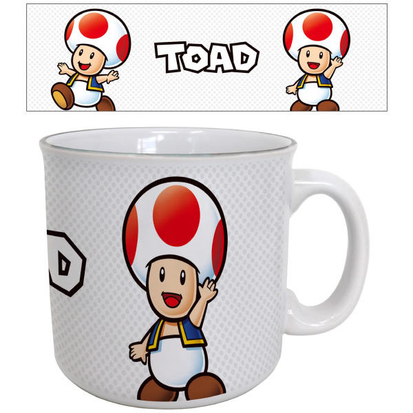 Super Mario Toad Name Ceramic Mug 20Oz - - PNP Games Online Store