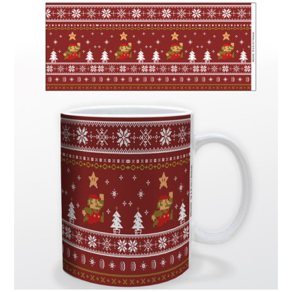 Super Mario Bros 8-Bit Winter Holidays 11Oz. Ceramic Mug [Pyramid ...