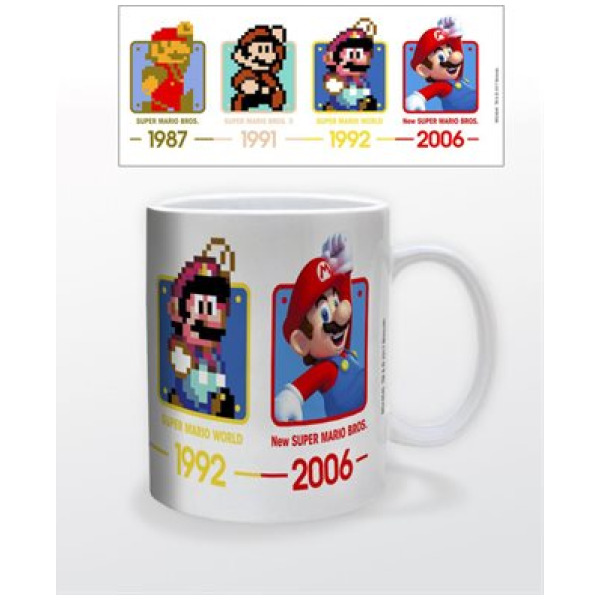 Super Mario Bros Through the Decades 11Oz. Ceramic Mug [Pyramid America ...