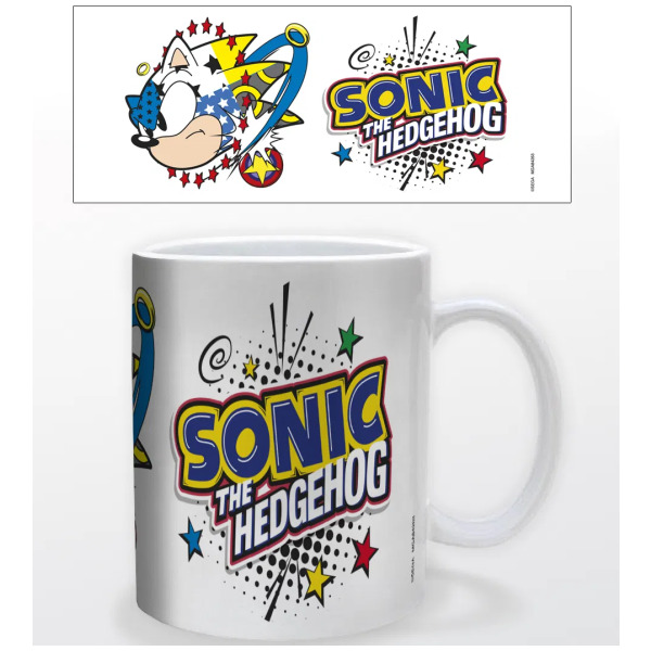 Sonic the Hedgehog Comic Pop 11Oz. Ceramic Mug [Pyramid America ...