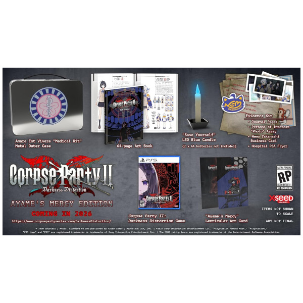Corpse Party 2 Darkness Distortion Ayames Mercy Limited Edition ...