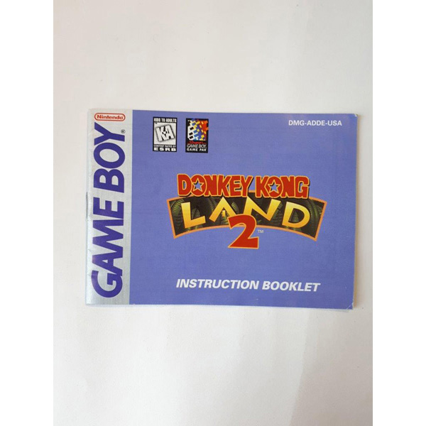 Donkey Kong Land 2 Manual - - PNP Games Online Store