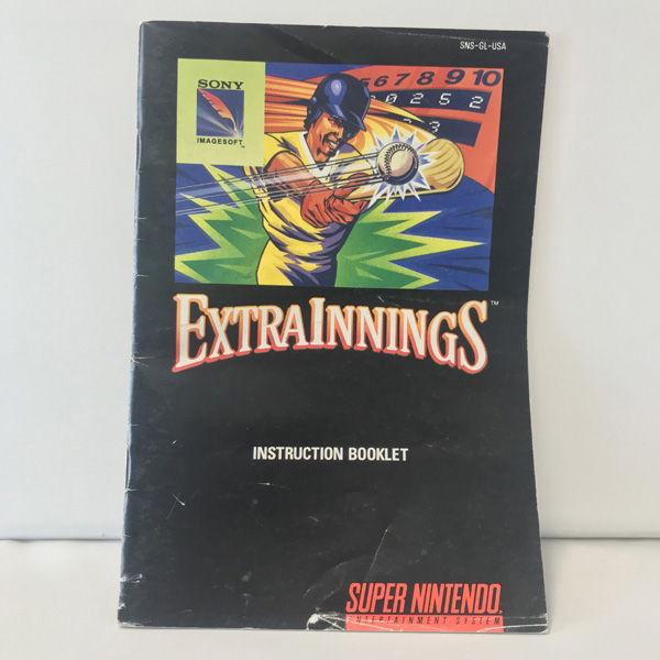 EXTRA INNINGS MANUAL - - PNP Games Online Store