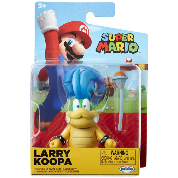 Super Mario Wave 33 - Larry Koopa Limited Articulation 3" Action Figure ...