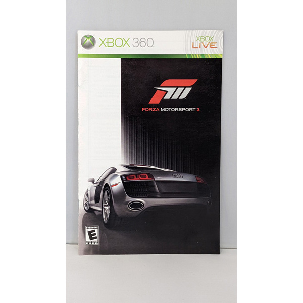Forza Motorsport 3 Manual Only - - PNP Games Online Store