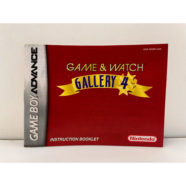 Game & Watch Gallery 4 Manual - - PNP Games Online Store