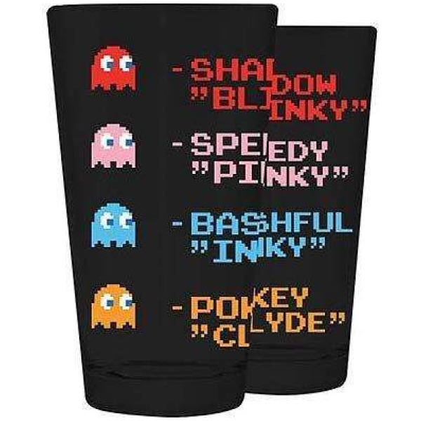 Pac-Man Ghost Names Pint Glass 16 Oz [Surreal Ent.] - - PNP Games ...