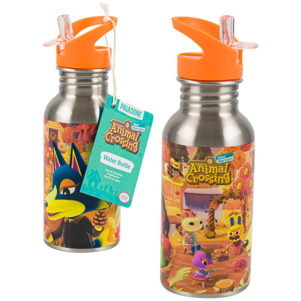 Animal Crossing Autumn Metal Water Bottle With Straw [Paladone] - - PNP ...