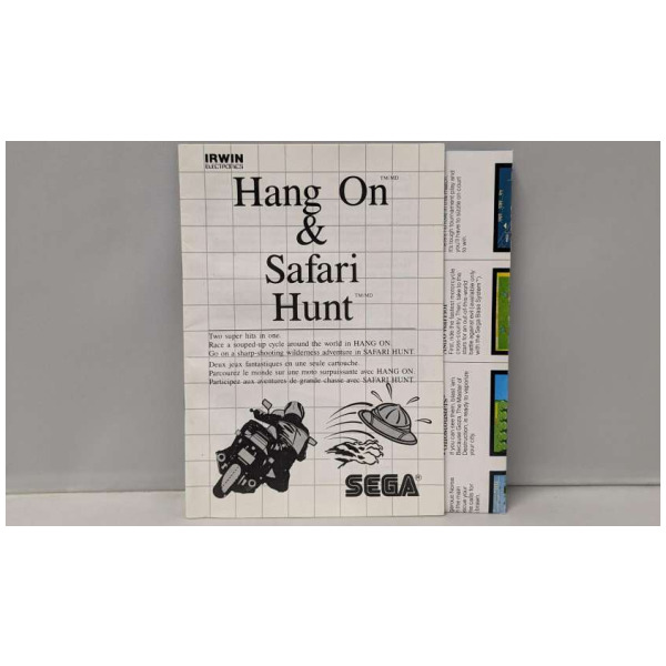 Hang On Safari Hunt *Manual Only* - - PNP Games Online Store