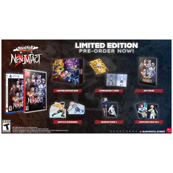 HUNTER X HUNTER NEN X IMPACT Limited Edition - PlayStation 5 PS5 ...