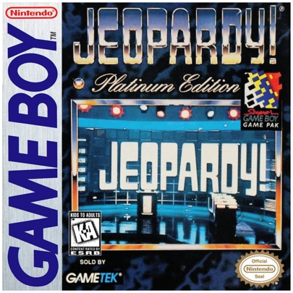 Jeopardy Platinum Edition - Game Boy - Used - Cart Only - - PNP Games ...