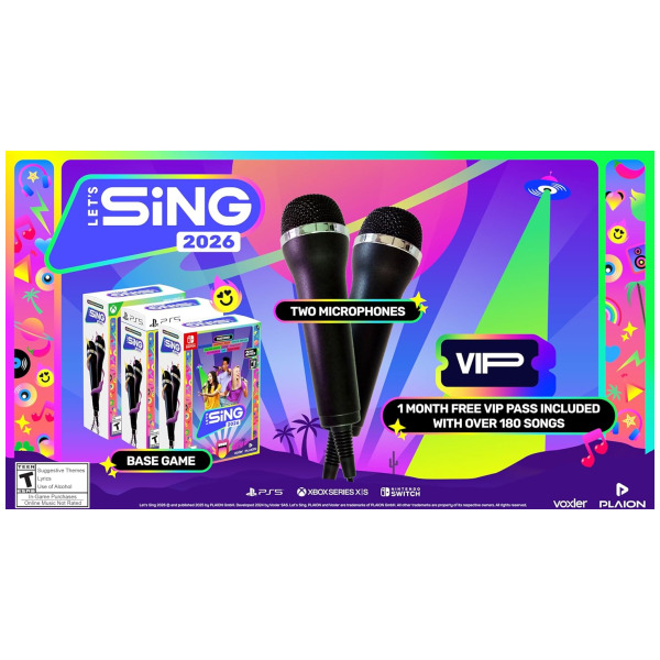 Lets Sing 2026 + 2 Microphones Bundle - PlayStation 5 PS5 - - PNP Games ...