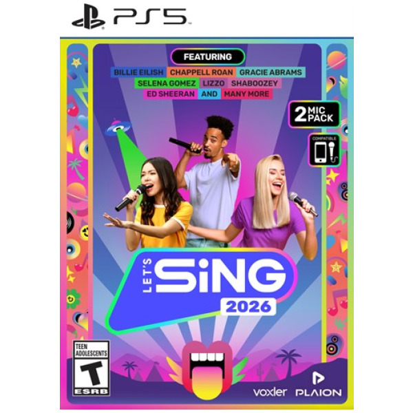 Lets Sing 2026 + 2 Microphones Bundle - PlayStation 5 PS5 PREORDER - ESTIMATED SHIP DATE NOV 4 ...