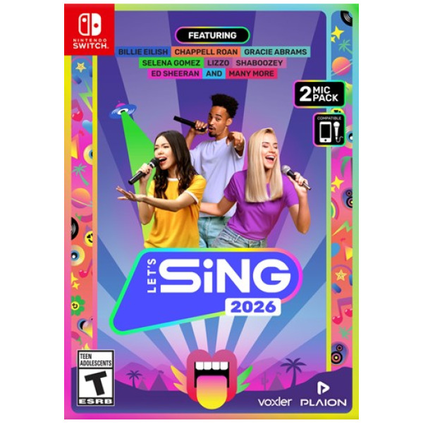 Lets Sing 2026 + 2 Microphones Bundle - Switch PREORDER - ESTIMATED SHIP DATE NOV 4 2025 - - PNP ...