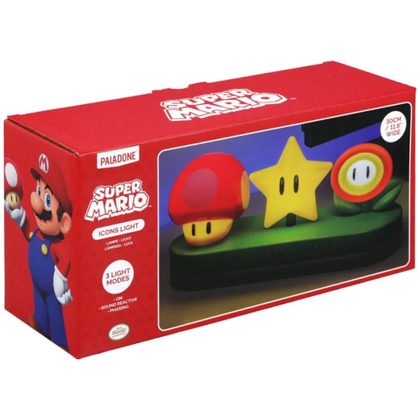 Super Mario Icons 12" Light - - PNP Games Online Store