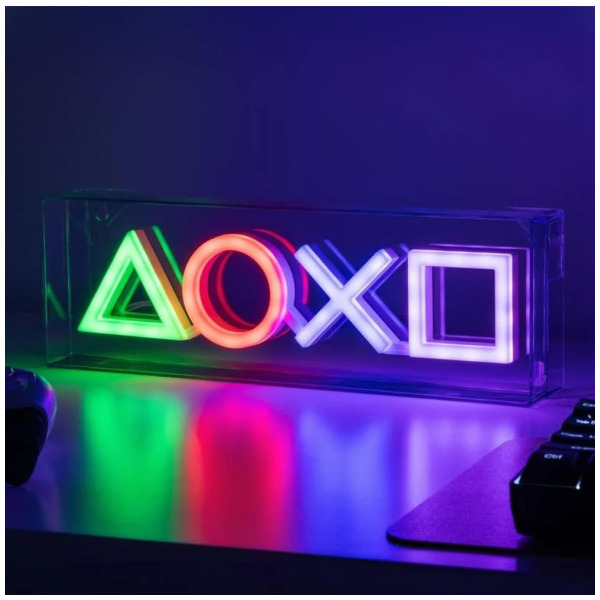 Playstation Icons 12" LED Neon Light - PNP Games Online Store