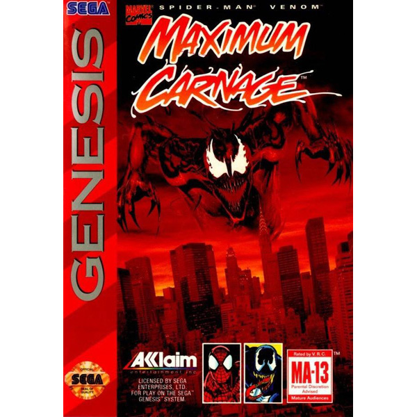 Maximum Carnage - Genesis - Used - - PNP Games Online Store