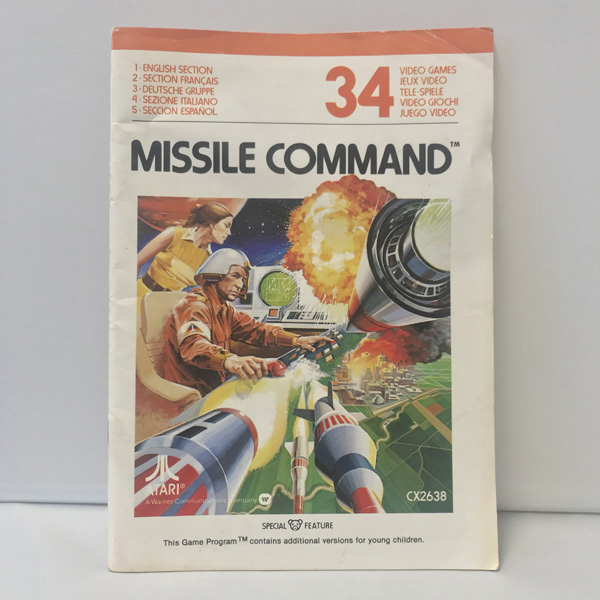 Missile Command Manual - - PNP Games Online Store