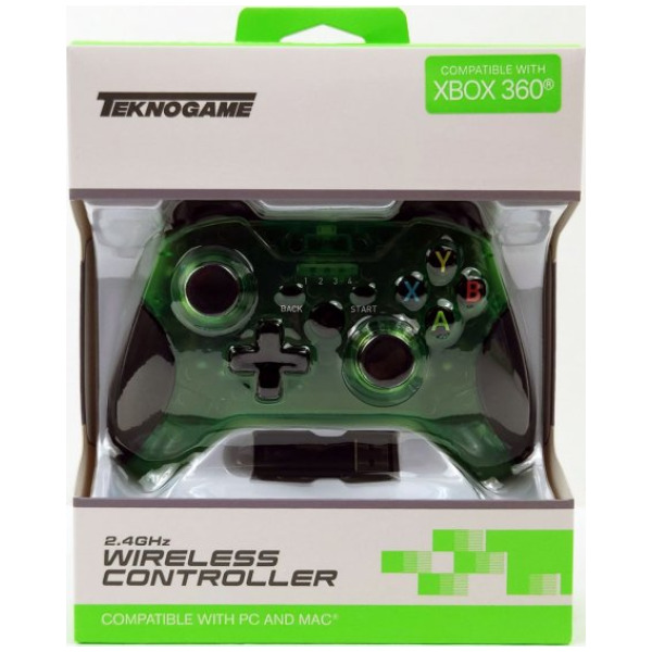 Clear Green Wireless Controller for Xbox 360 - - PNP Games Online Store