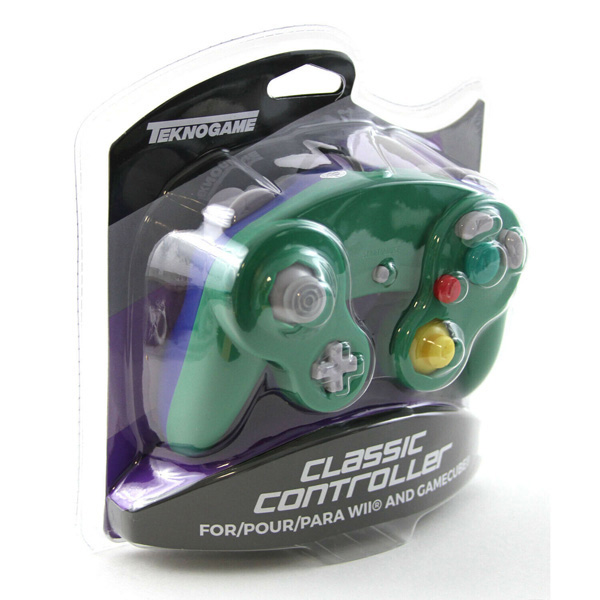 Green-Blue Wired Controller for GameCube - - PNP Games Online Store