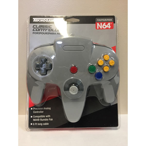 Grey Wired Controller for Nintendo 64 - - PNP Games Online Store