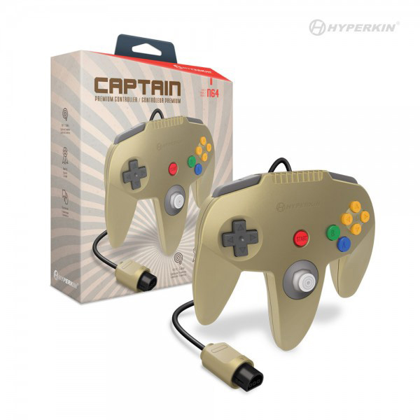Gold Nintendo 64 "Captain" Premium Controller [Hyperkin] - - PNP Games ...