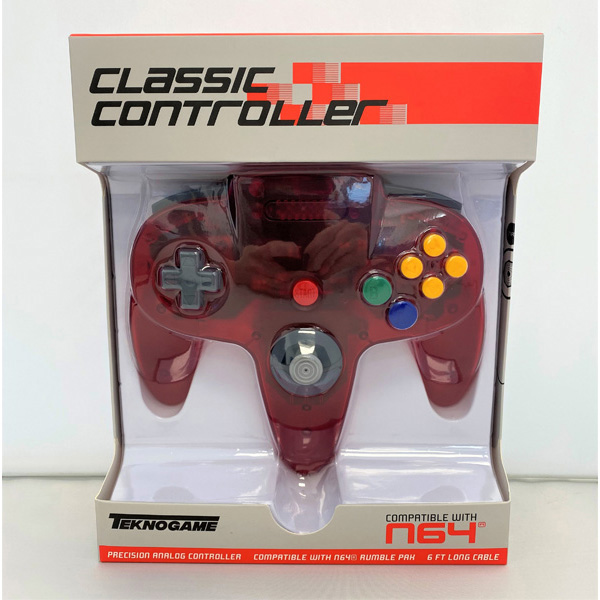 Watermelon Red Wired Controller for Nintendo 64 - - PNP Games Online Store