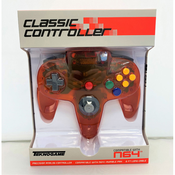 Fire Orange Wired Nintendo 64 Controller [Teknogame] - - PNP Games ...