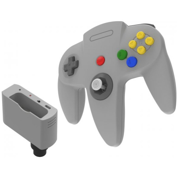 Classic Grey Wireless 2.4 GHz Controller for Nintendo 64 - - PNP Games ...