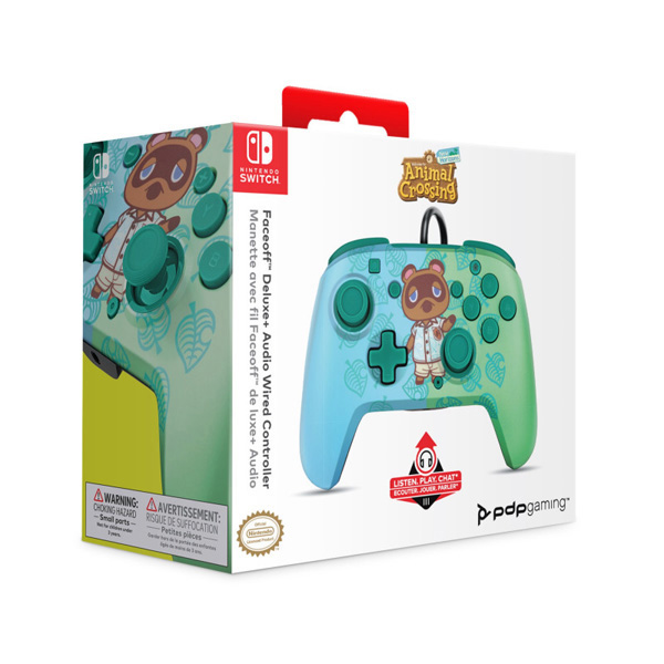 Animal Crossing Tom Nook Faceoff Deluxe + Audio Wired Controller [PDP ...