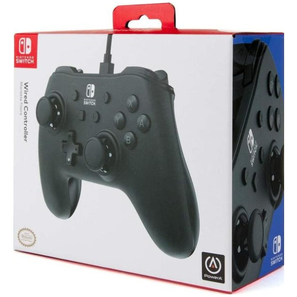 Black Matte Wired Controller for Nintendo Switch - - PNP Games Online Store