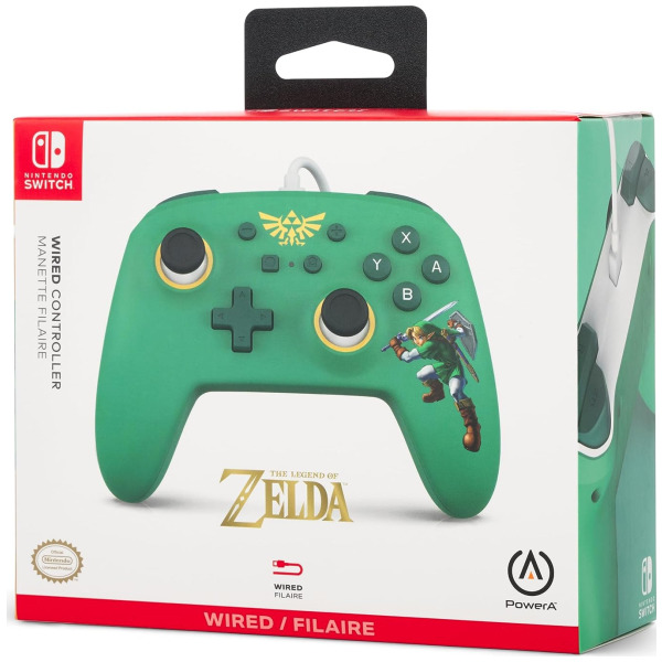 Legend of Zelda: Hyrule Defender Wired Controller for Switch - - PNP ...
