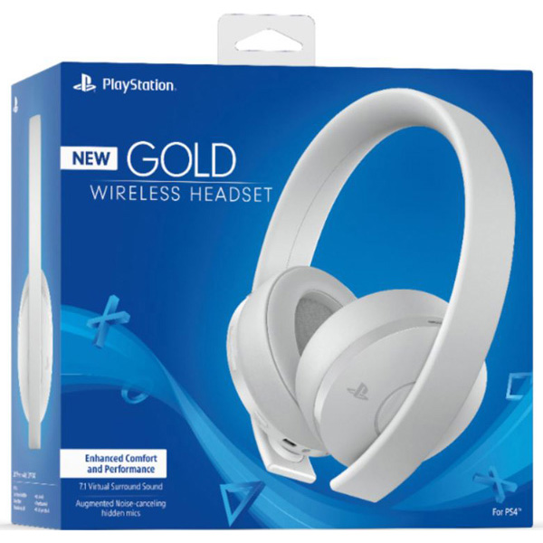 Gold Wireless Stereo PlayStation 4 White Headset [Sony] Discontinued - - PNP Games Online Store