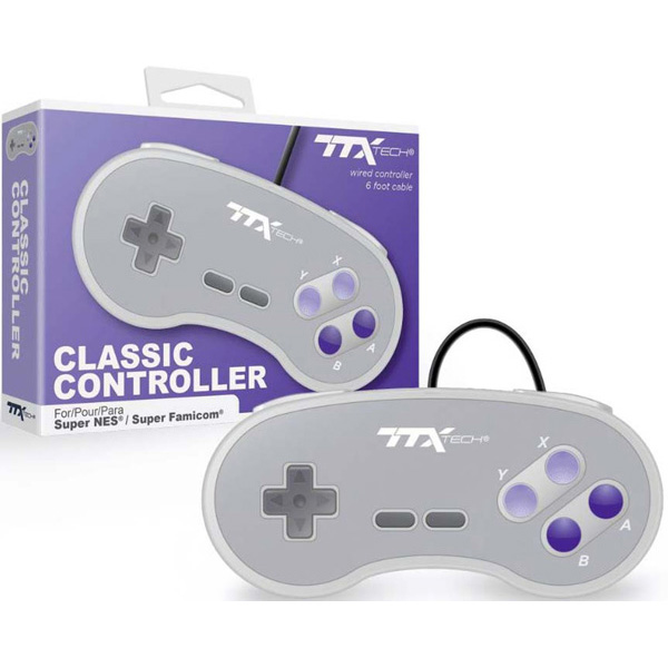 SNES Wired Grey Classic Controller [TTX Tech] - - PNP Games Online Store